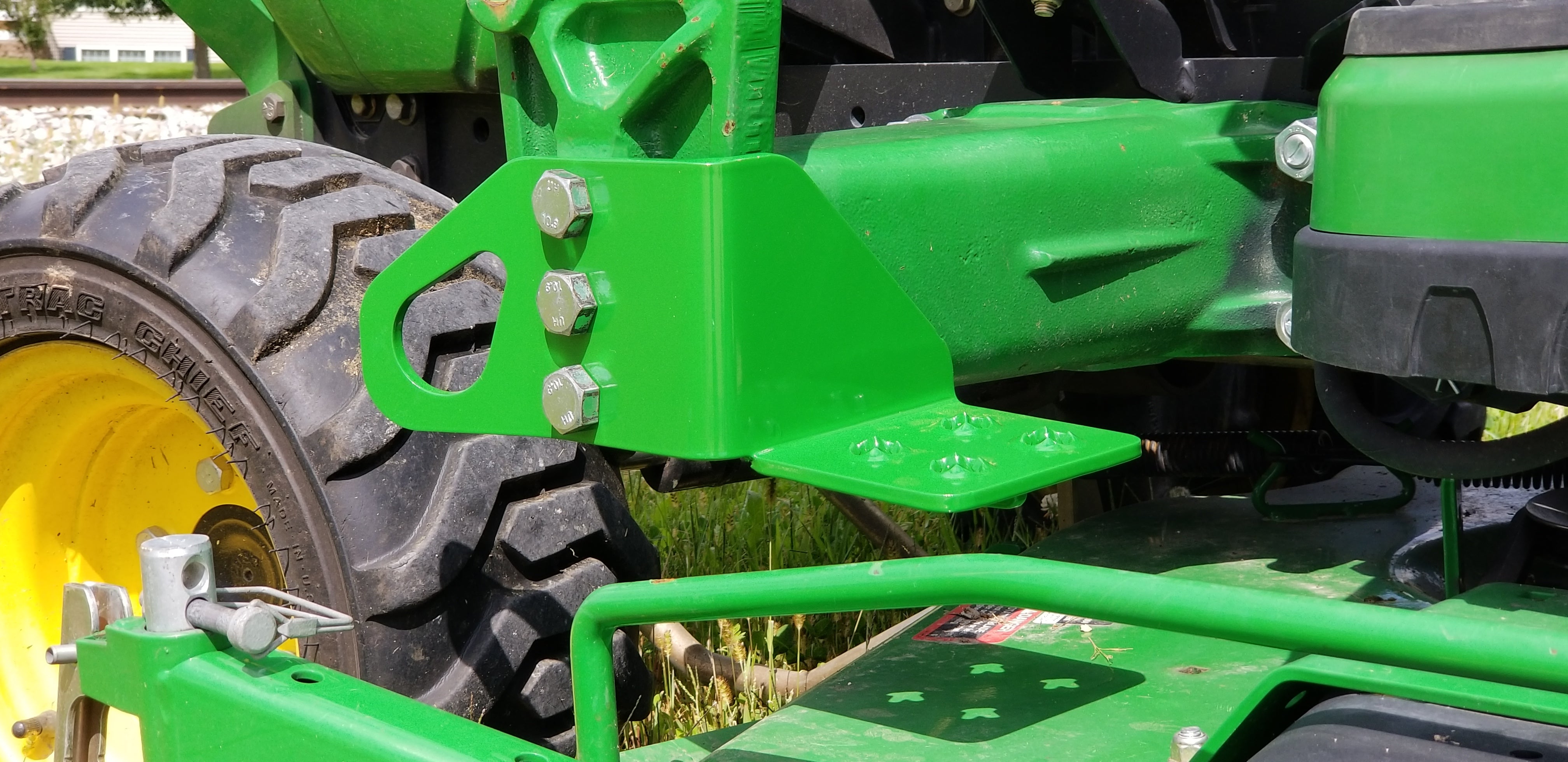 John Deere 120 Loader Steps — Mudds Customs MFG